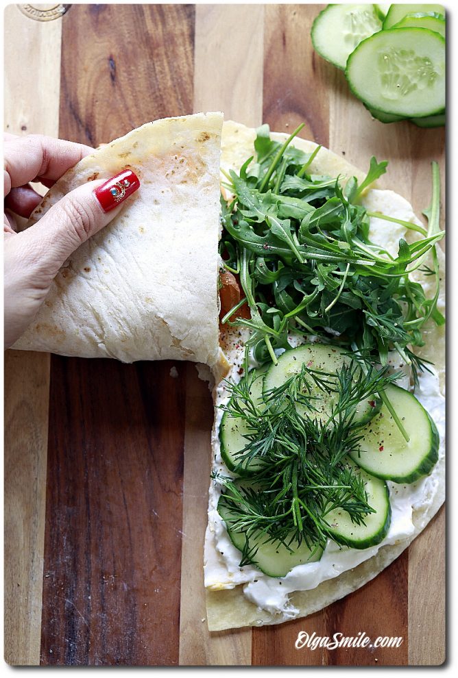 KANAPKA Z WRAPA przepis Olga Smile