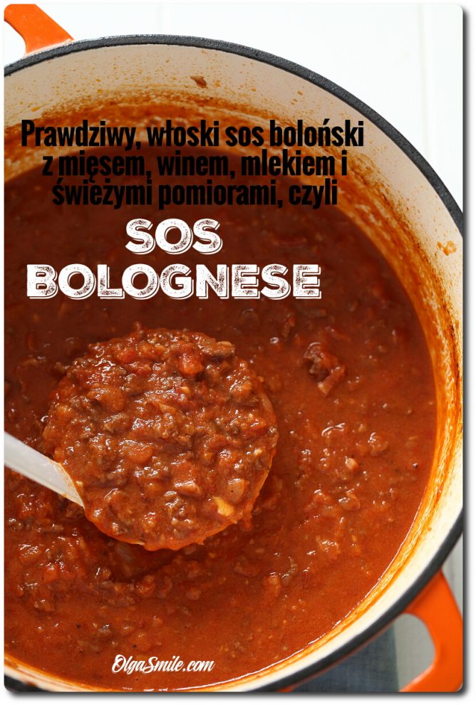 SOS BOLOGNESE przepis Olga Smile