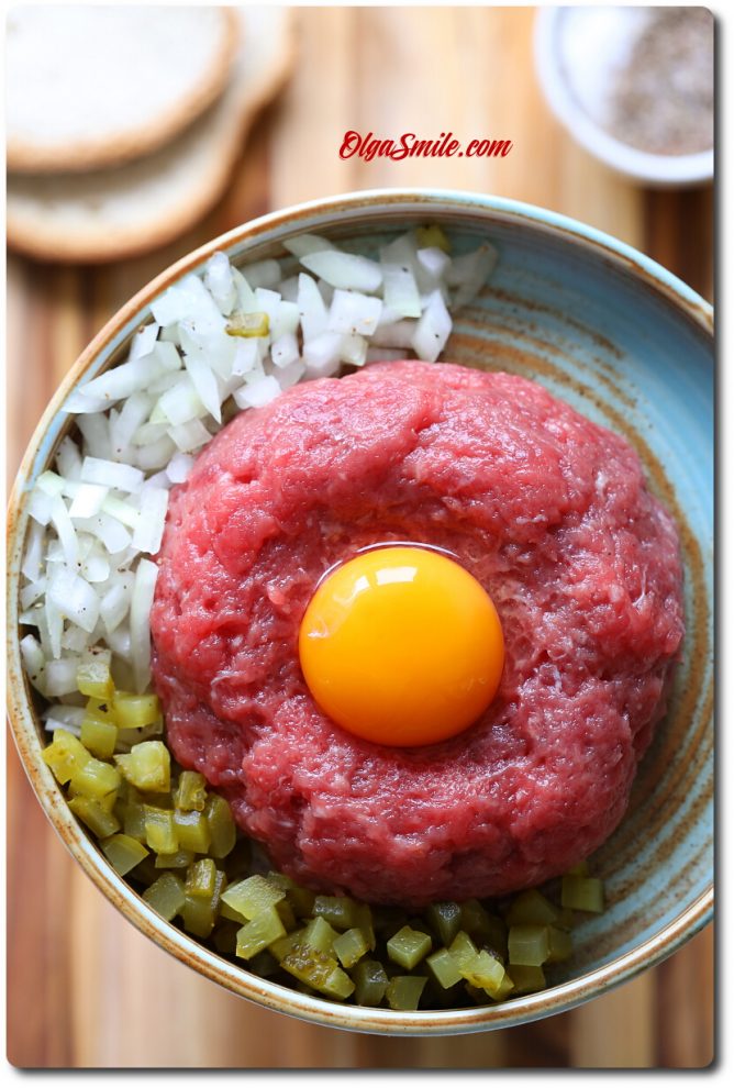 TATAR WOŁOWY Z JAJKIEM przepis Olga Smile