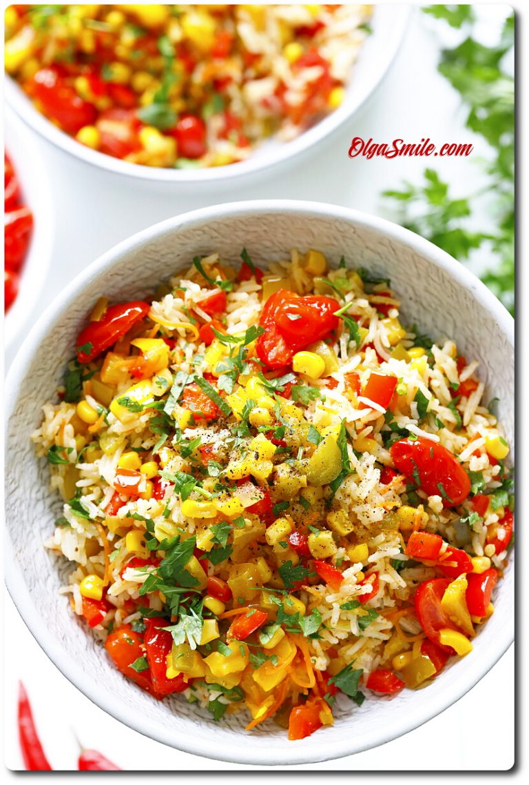 WARZYWA Z RYŻEM przepis Olga Smile